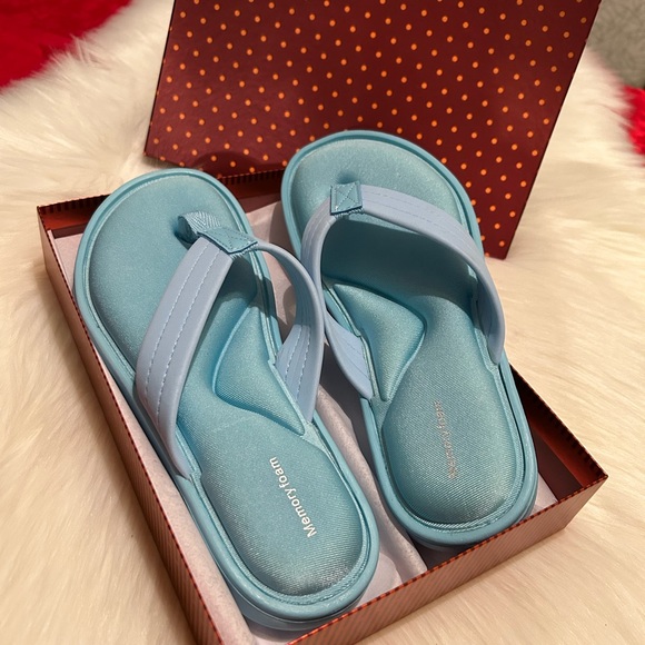 Sun&Sky | Shoes | Sun Sky Light Blue Memory Foam Sandals Size 56 | Poshmark